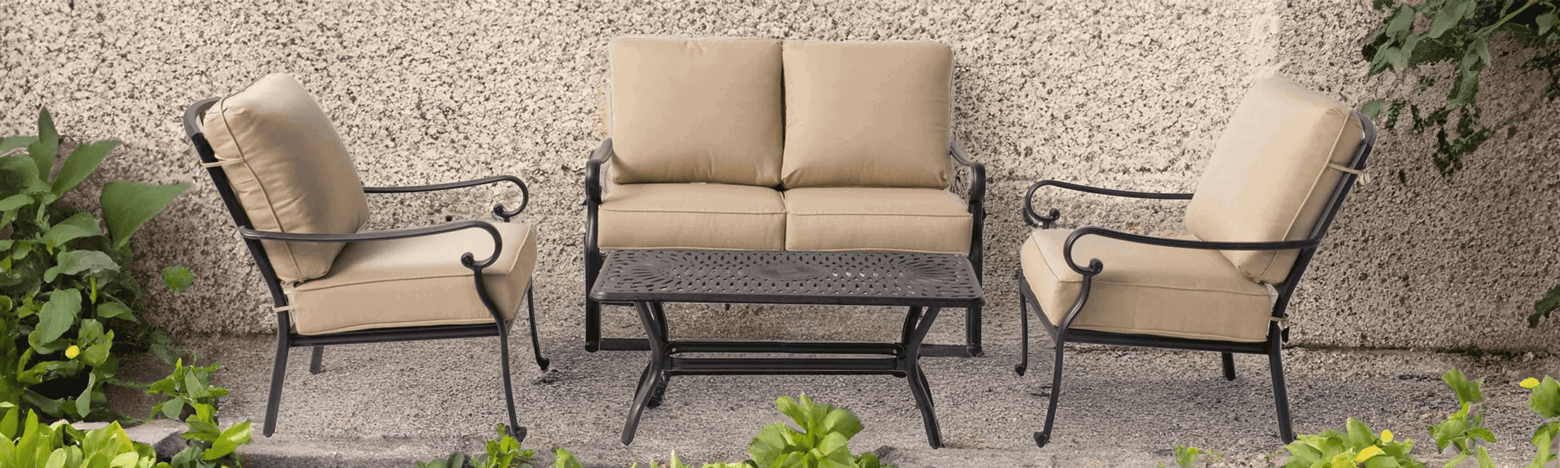 Cast Aluminum Patio Furniture Collection | Modern Patio Design