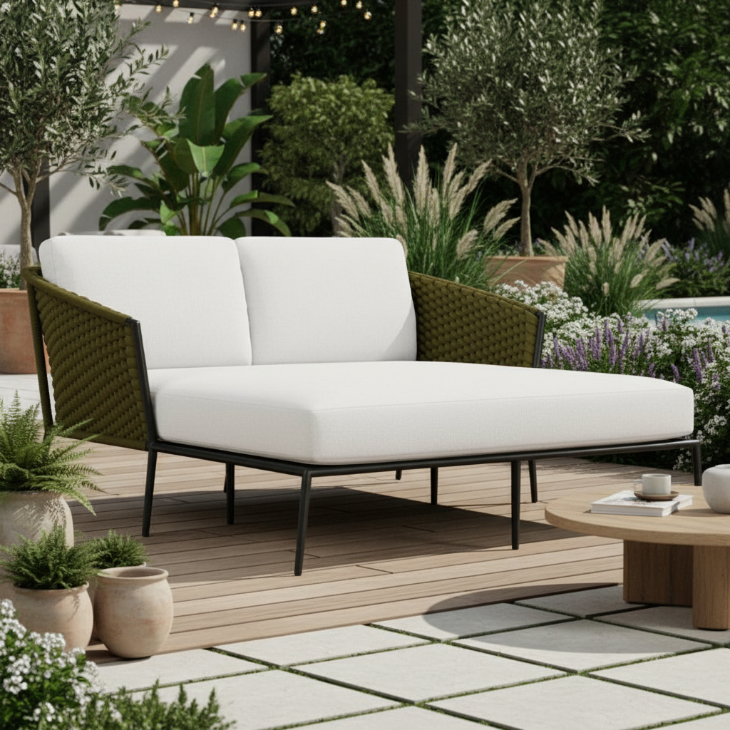 Lloyd Flanders Escape Aluminum Daybed | Luxury Outdoor Comfort
